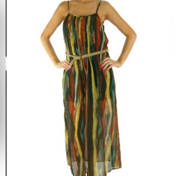 Jessica Simpson | Dresses | Jessica Simpson Sheer Long Dress Maxi Dress ...